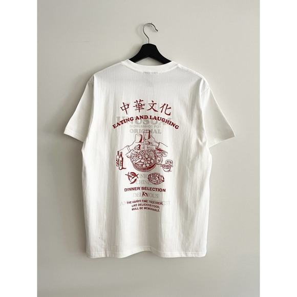 Vintage | Shirts | Vintage 200s Chinese Table Culture Eating Laughing ...